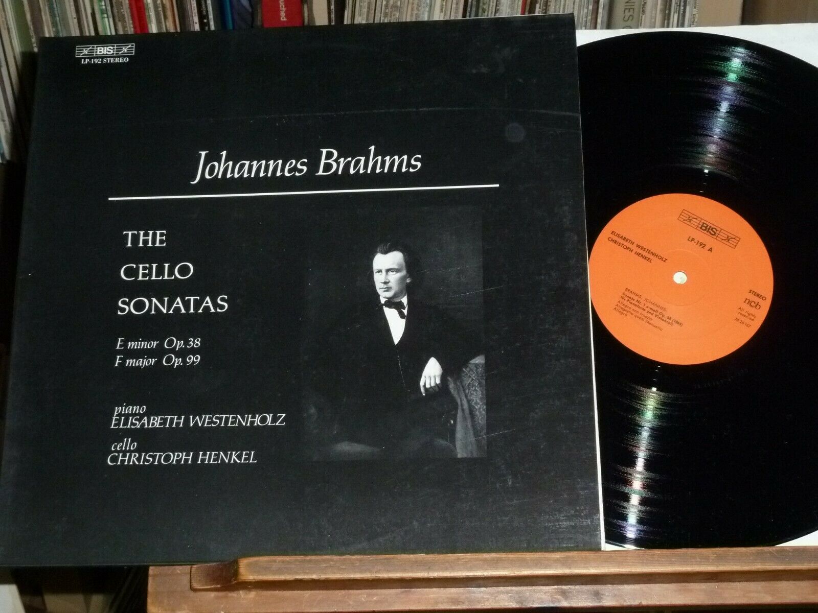popsike.com - BRAHMS 2 Cello Sonatas CHRISTOPH HENKEL WESTENHOLZ Audiophile BIS LP-192 1981 NM ...