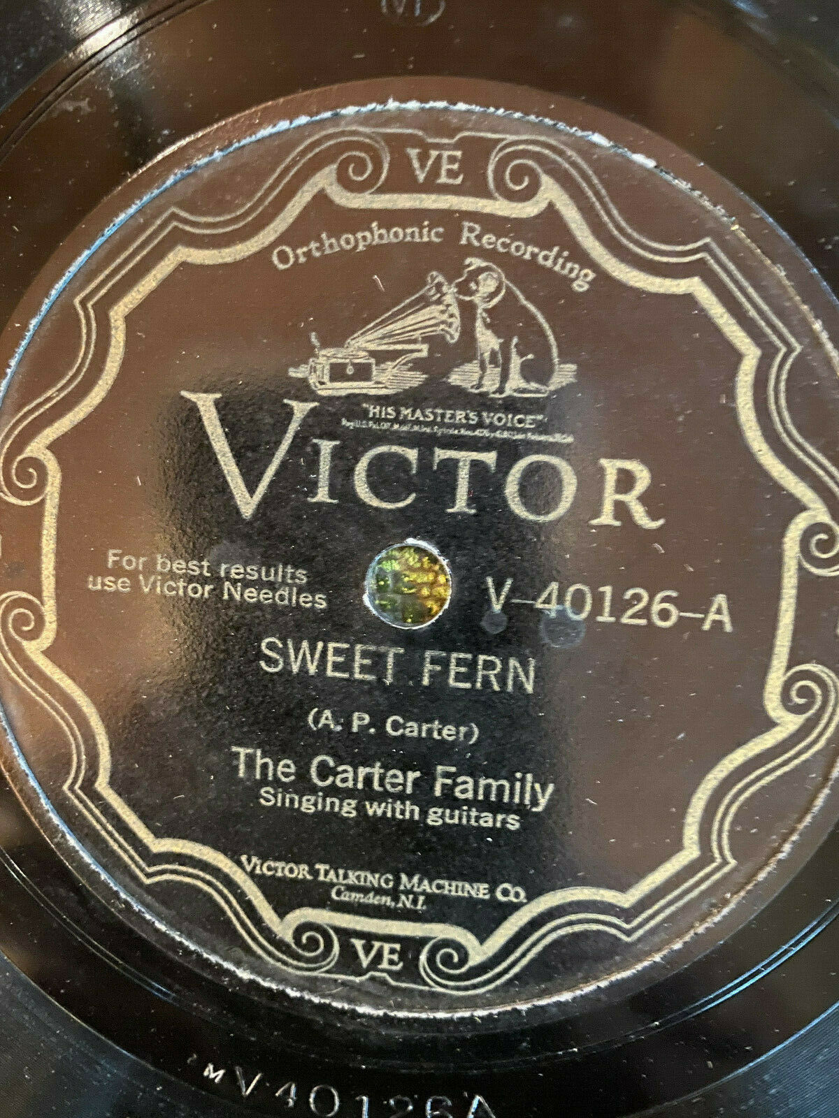 popsike.com - Victor 40126 CARTER FAMILY - SWEET FERN/Lulu Wall 78rpm ...