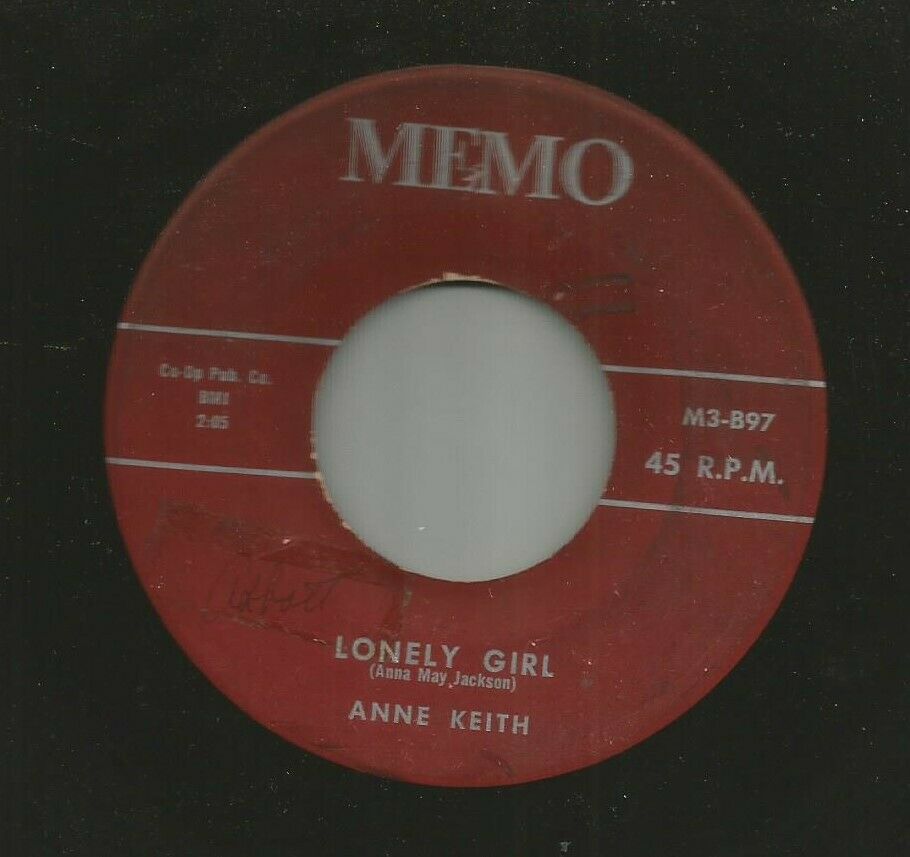 popsike.com - DOOWOP R&B - ANNE KEITH & GROUP ( EL VENOS ) - LONELY ...