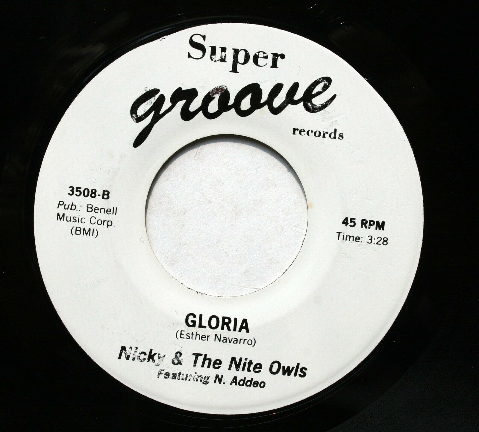 popsike.com - NICKY ADDEO & NITE OWLS Doo Wop 45 Nite Owl b/w Gloria ...