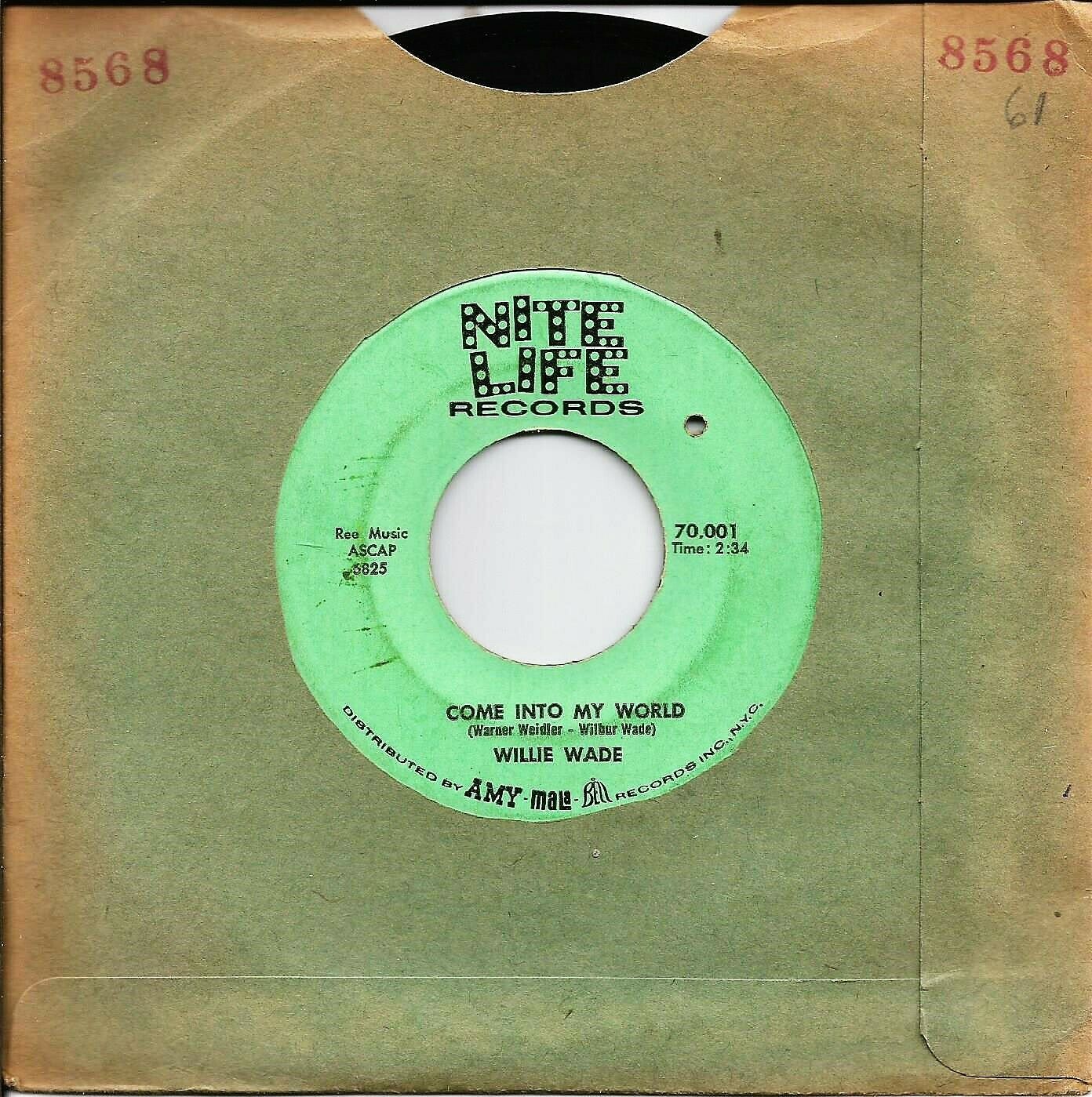 popsike.com - WILLIE WADE *When Push Comes To Shove* 1966 Vinyl Nite ...