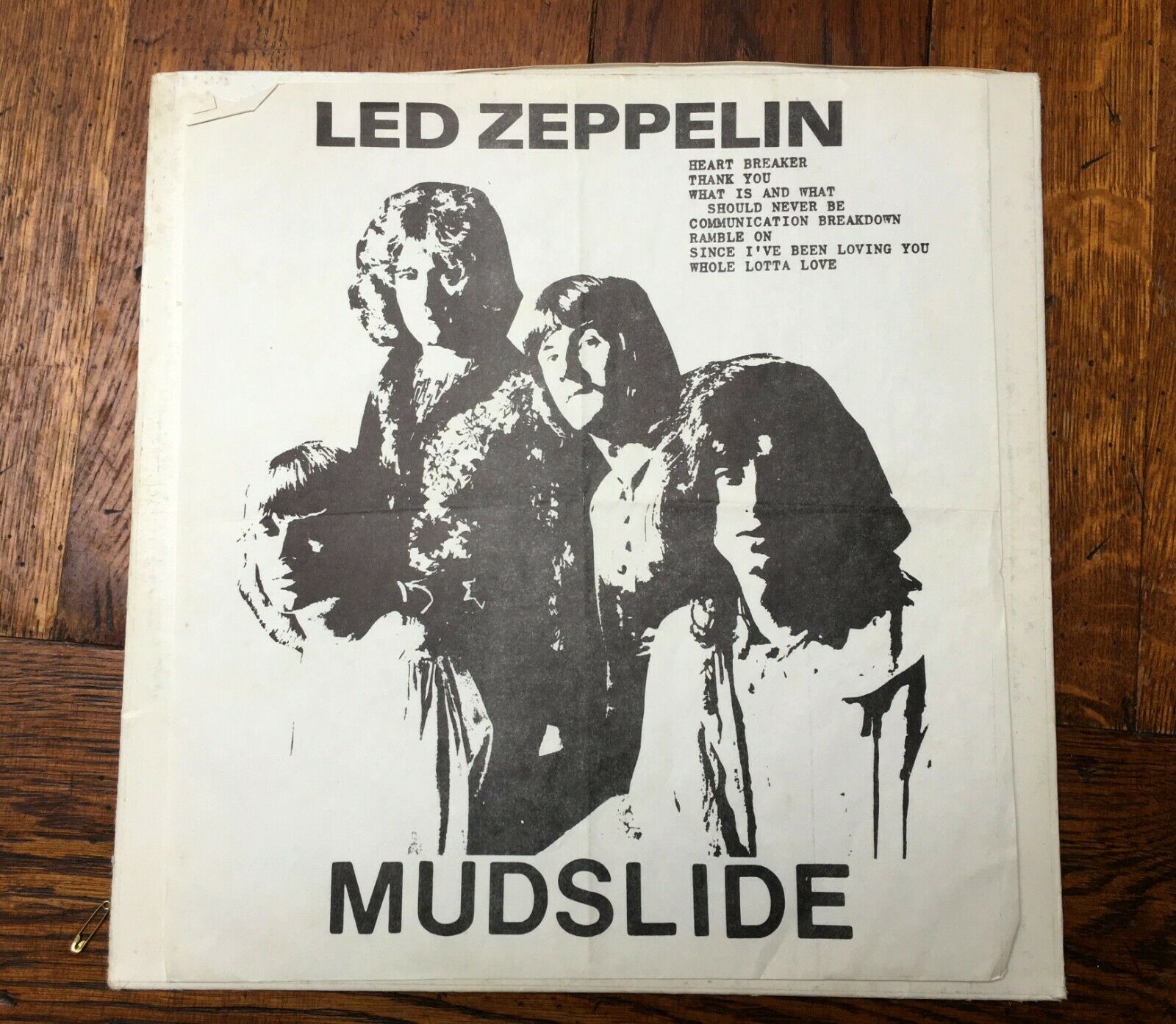 popsike.com - Led Zeppelin - MUDSLIDE BOOTLEG LP (Live 70's) matrix ...