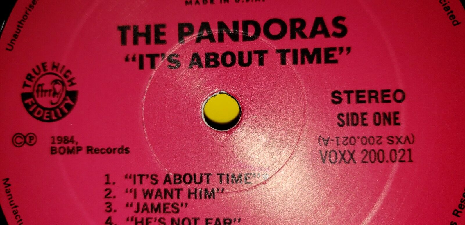 popsike.com - The Pandoras ?– It's About Time - 12" Vinyl - 1984 - Voxx Records - VOXX 200.021 ...