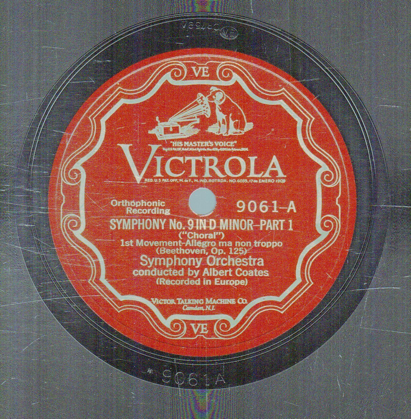 popsike.com - 79g4. Albert Coates - Symphony #9 "Choral" (Beethoven ...