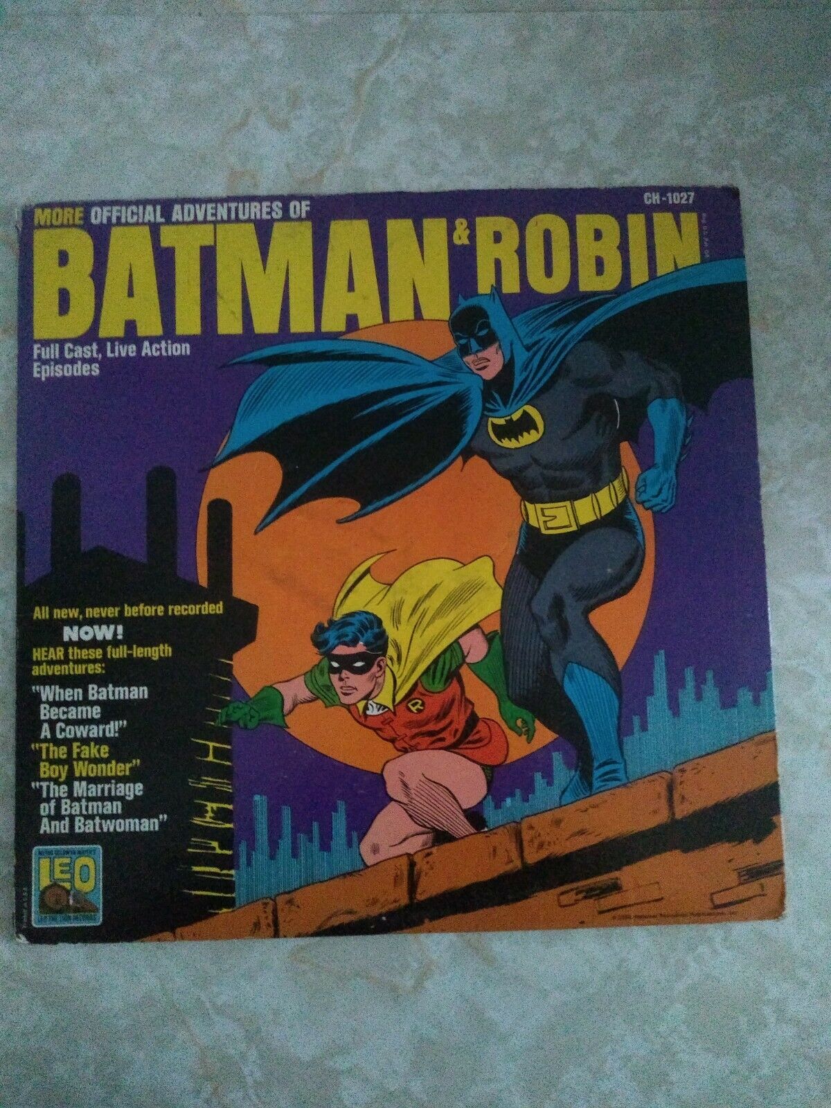 popsike.com - MORE OFFICIAL ADVENTURES OF BATMAN & ROBIN CH 1027 LP ...