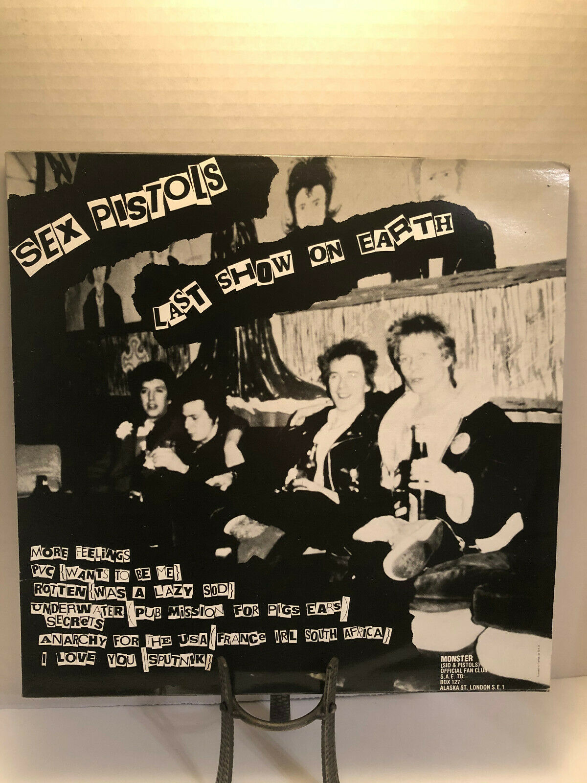 Sex Pistols Sid Vicious Last Show On Earth And Drugs Kill Jock Lp1 Auction