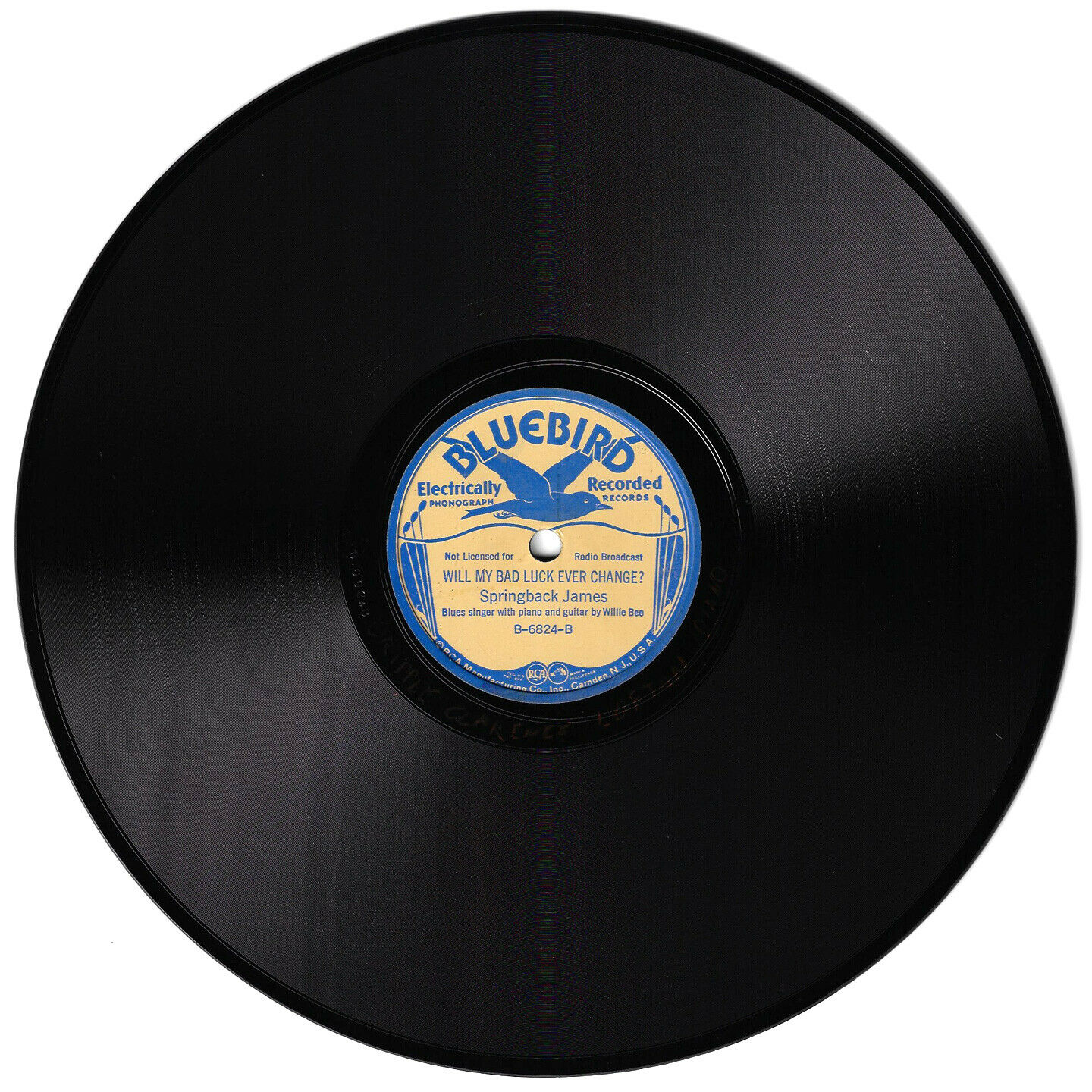 popsike.com - Bluebird #6824: Springback James-Will My Bad Luck Change ...