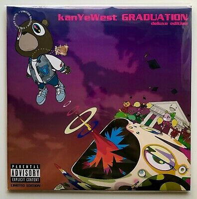 Popsike New Kanye West Album Graduation Clear Vinyl Deluxe