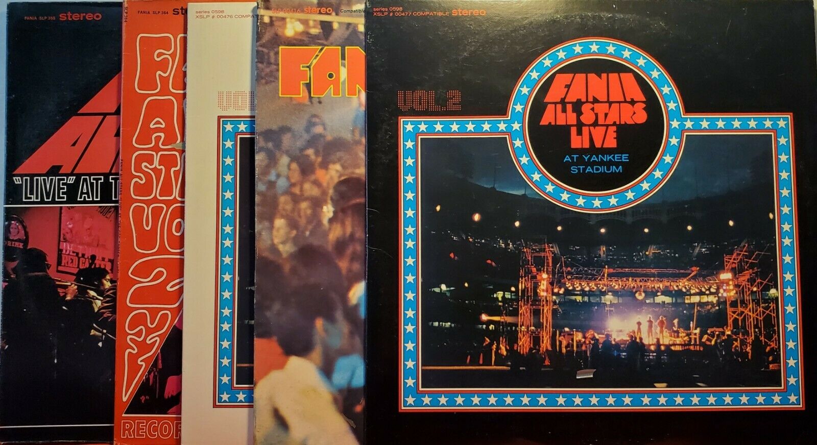 popsike.com - 5 Fania All Stars LP Records- Cheetah, Yankee Stadium ...