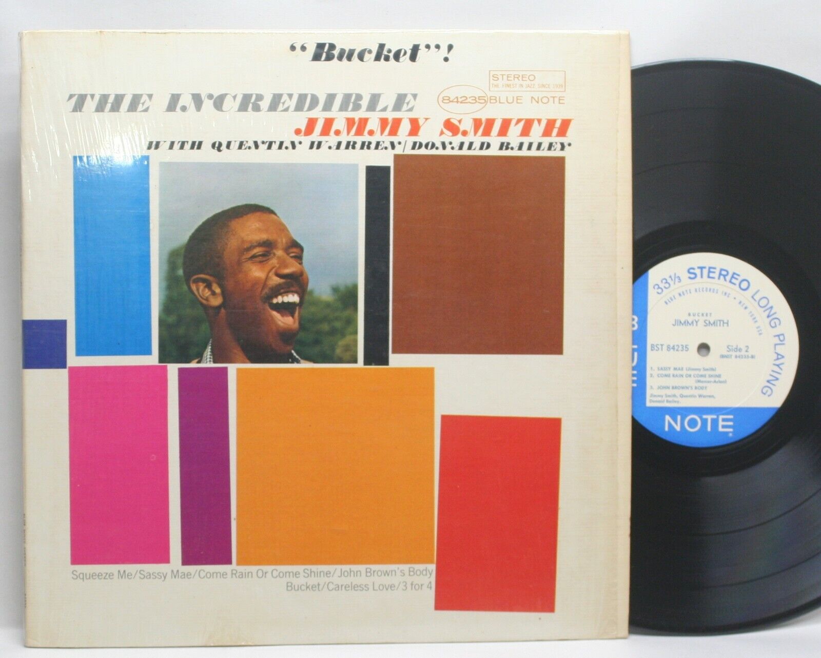 popsike.com - Jimmy Smith Bucket Blue Note Stereo LP 84235 VG+ in ...
