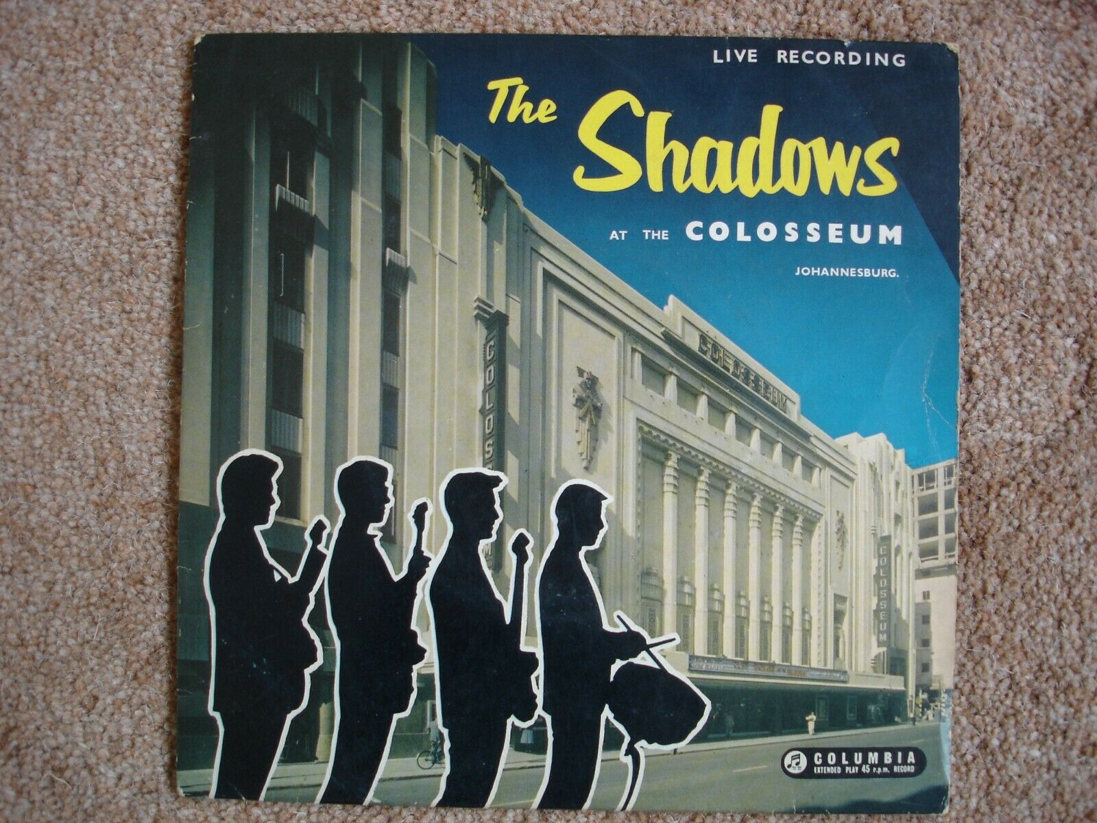 popsike.com - The Shadows EP Live at the Colosseum Johannesburg ...