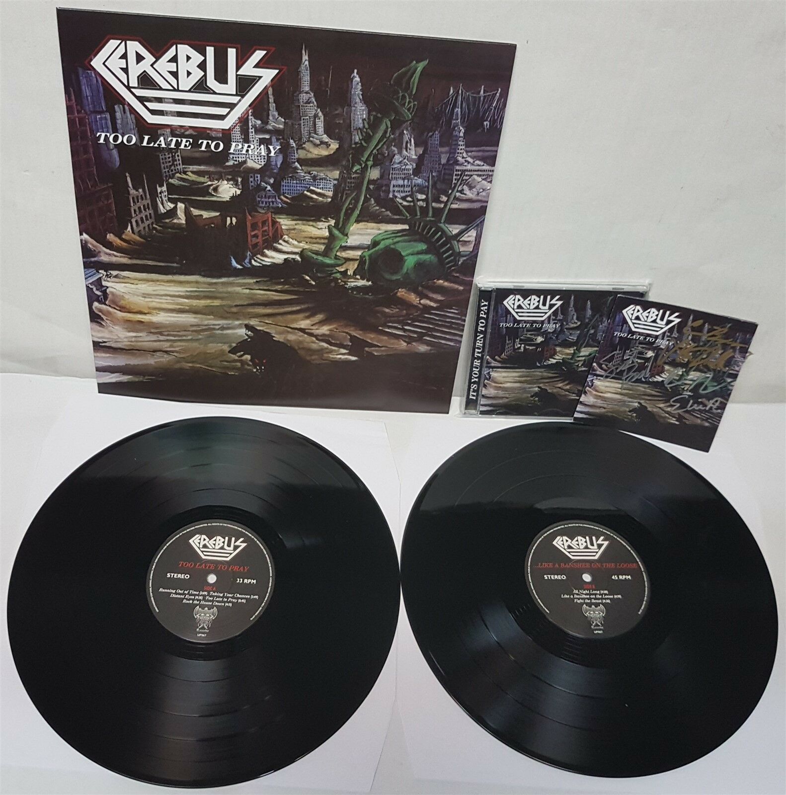 popsike.com - Cerebus Too Late To Pray Banshee On The Loose Black Vinyl ...