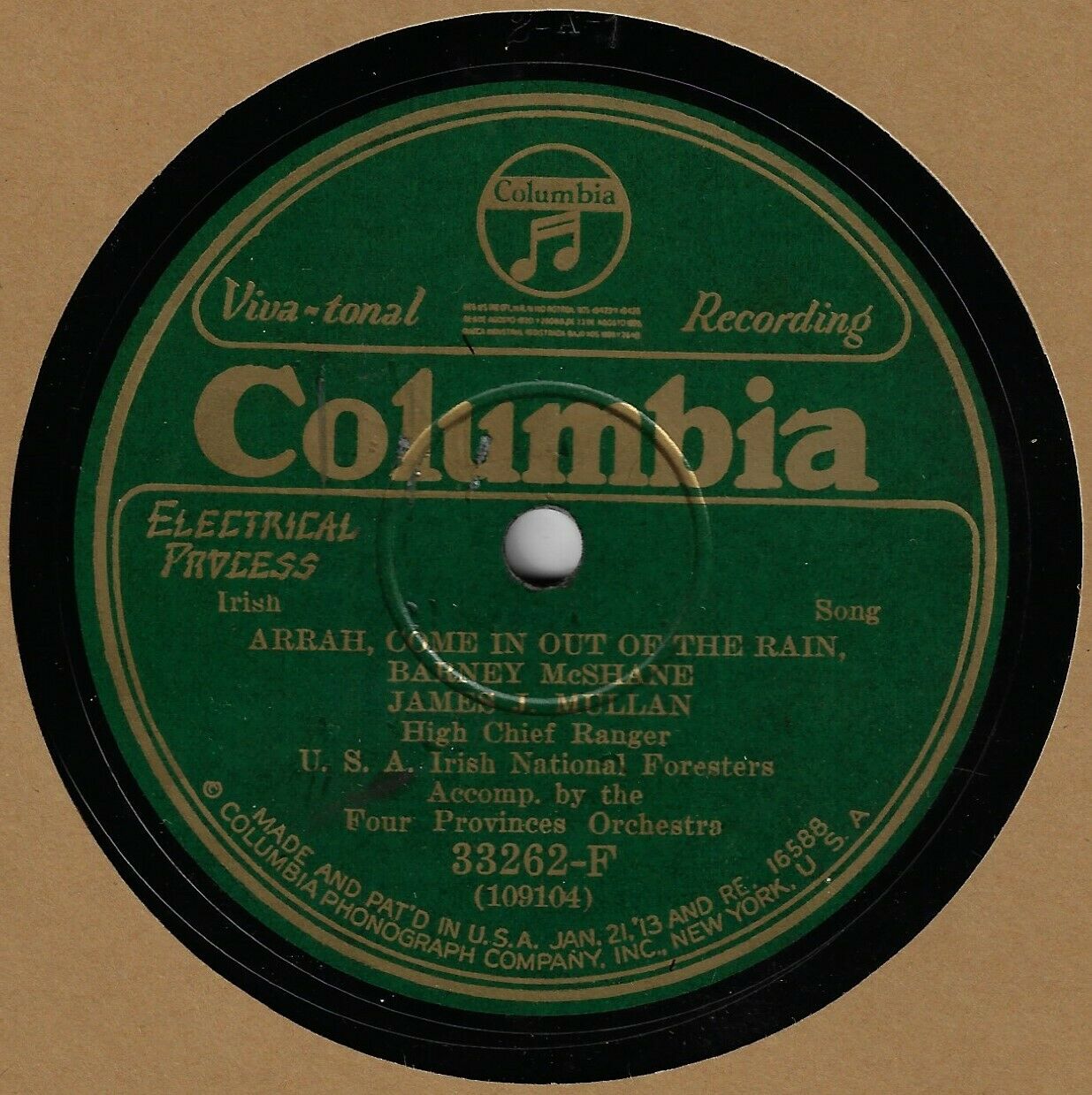 popsike.com - IRISH - THE FOUR PROVINCES ORCHESTRA (COLUMBIA 33262-F ...