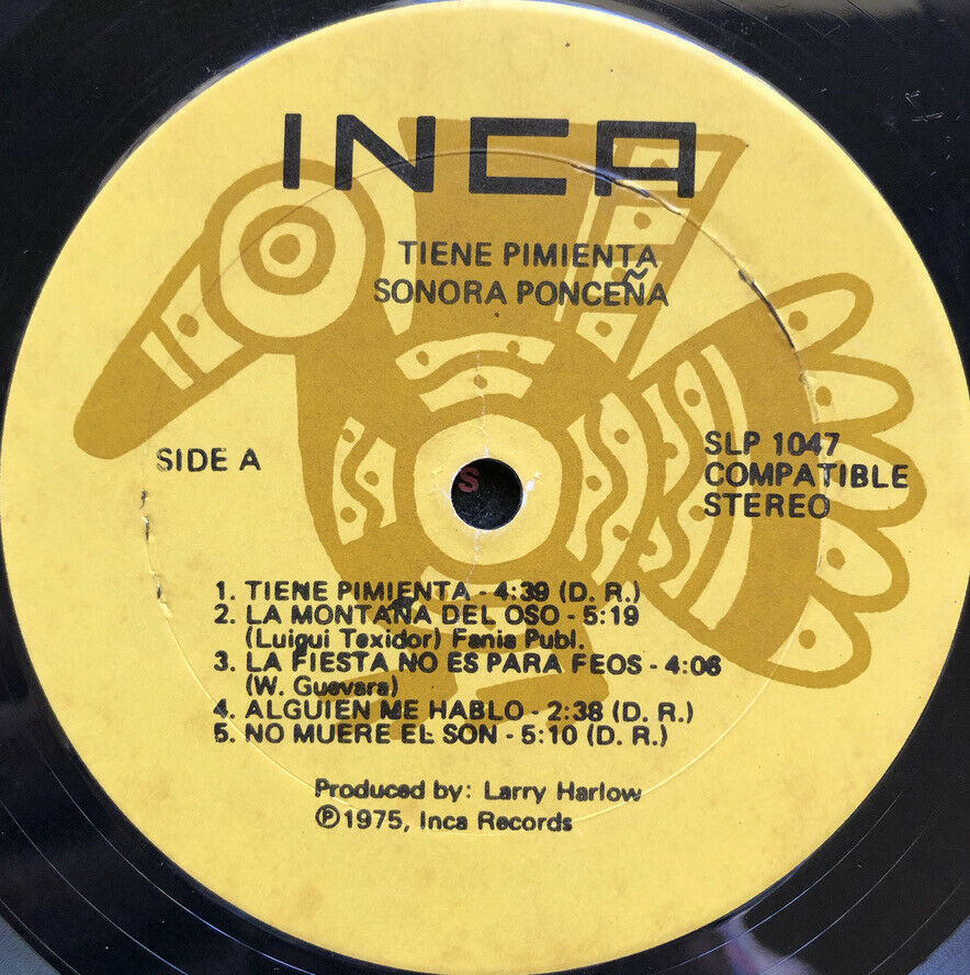 popsike.com - Sonora Ponceña Tiene Pimienta Salsa INCA SLP 1047 1975 ...