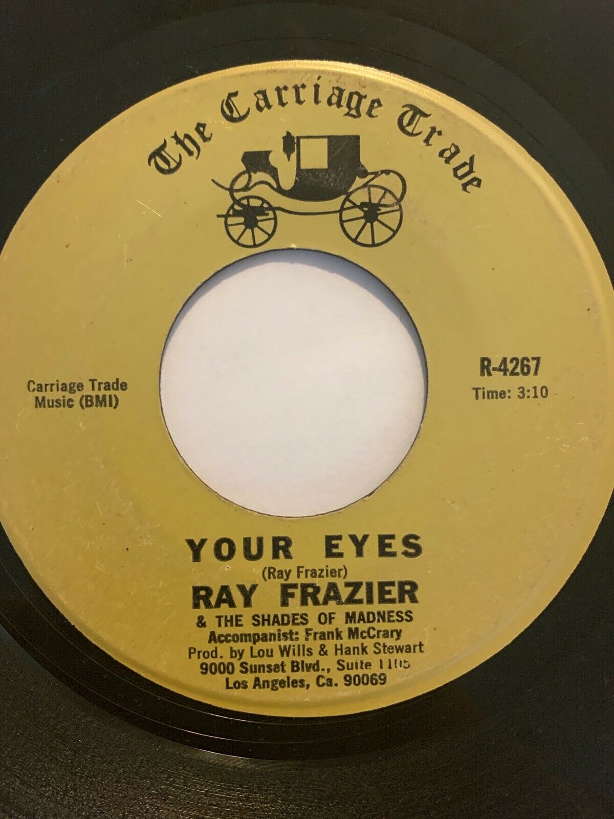 popsike.com - Crossover Soul 45/ Ray Frazier "Your Eyes" Carriage Trade ...