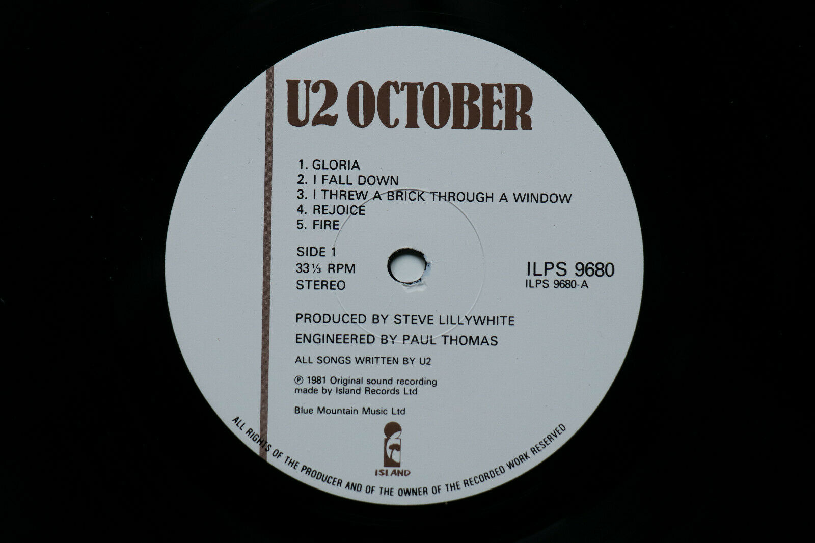 popsike.com - U2 'October' vinyl LP UK 1981 1st press + printed inner ...