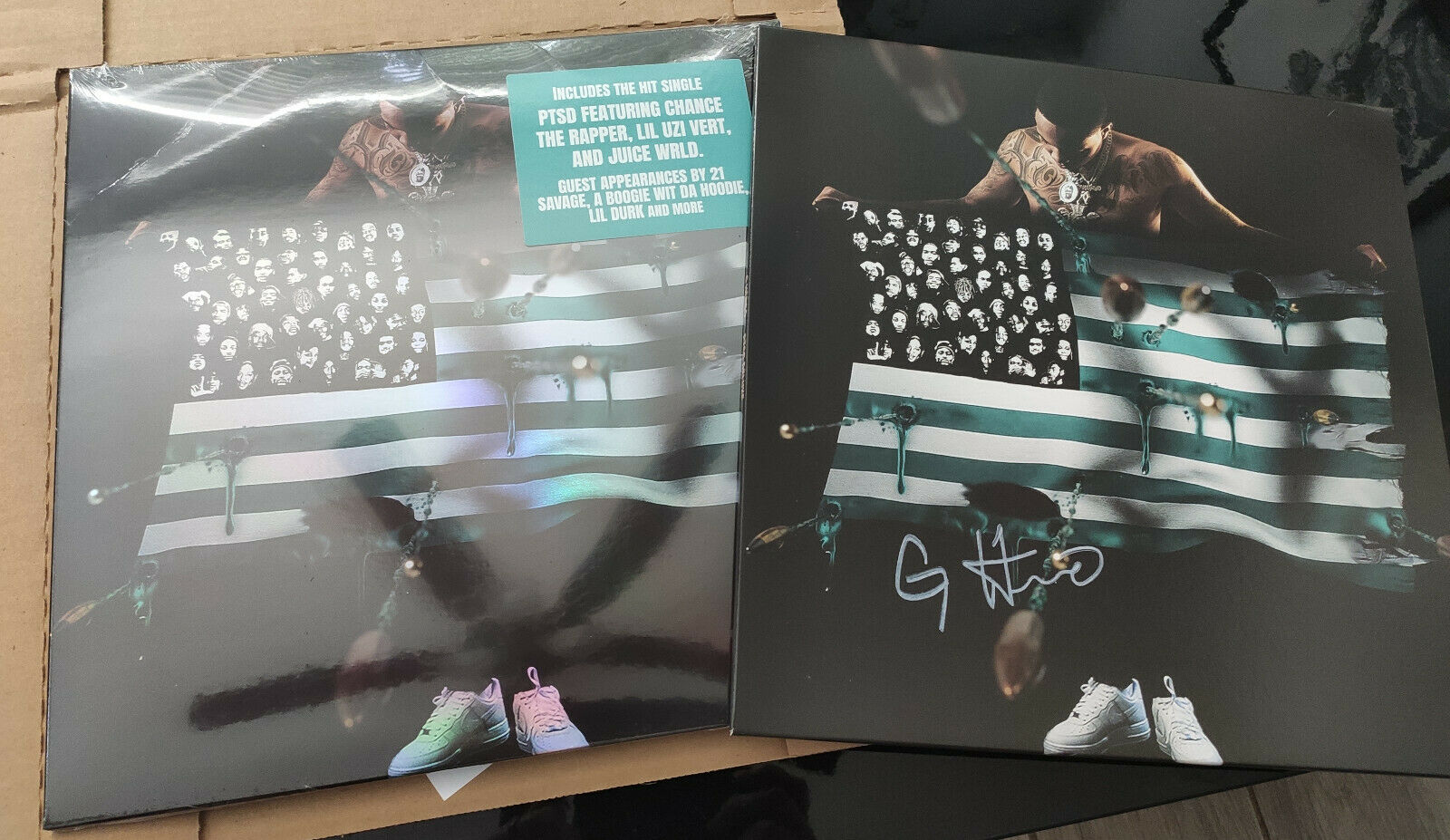 popsike.com - G Herbo PTSD Deluxe Vinyl - SIGNED (NEW) | Juice Wrld ...