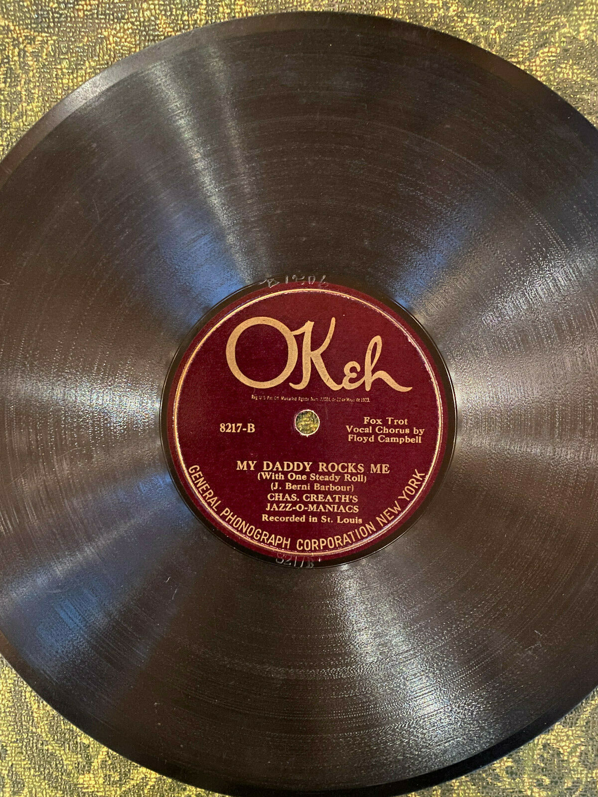 popsike.com - Okeh 8217 Chas Creath Jazz-O-Maniacs WOKE UP COLD IN HAND ...