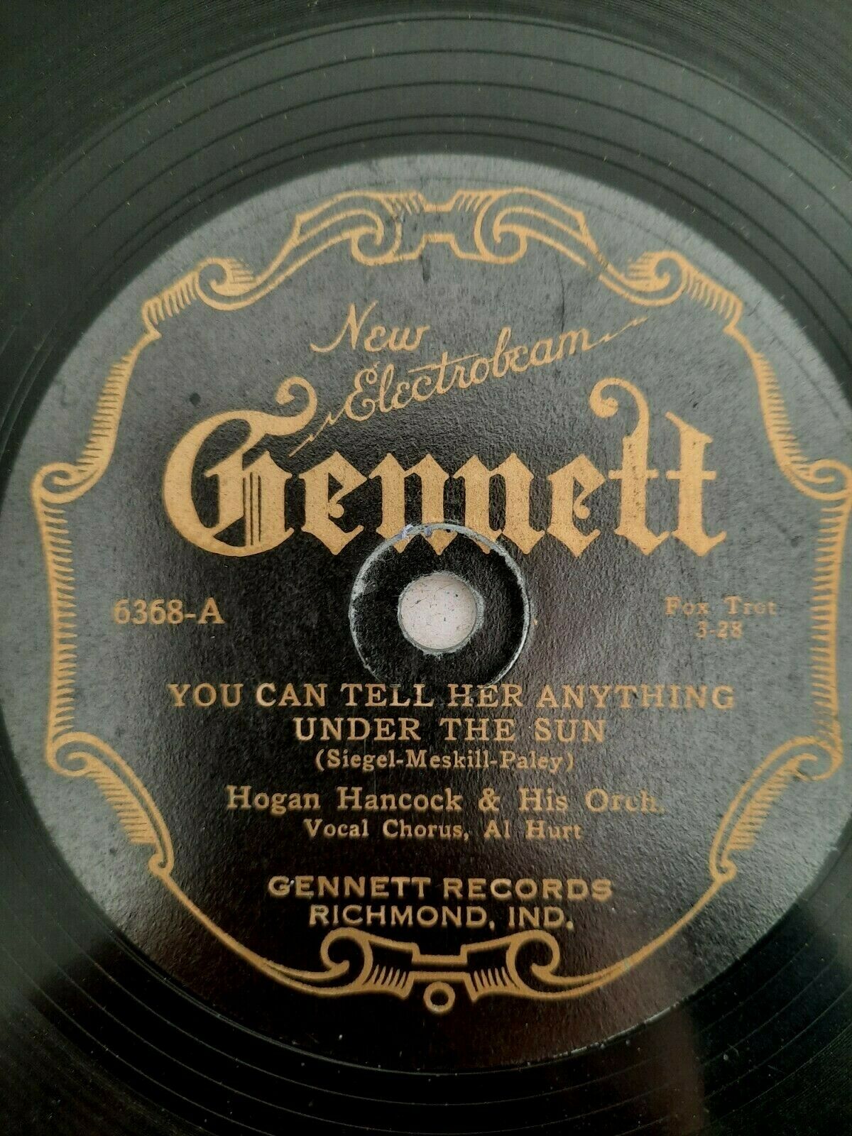 popsike.com - Hogan Hancock JAZZ - You can tell her anything - Gennett ...