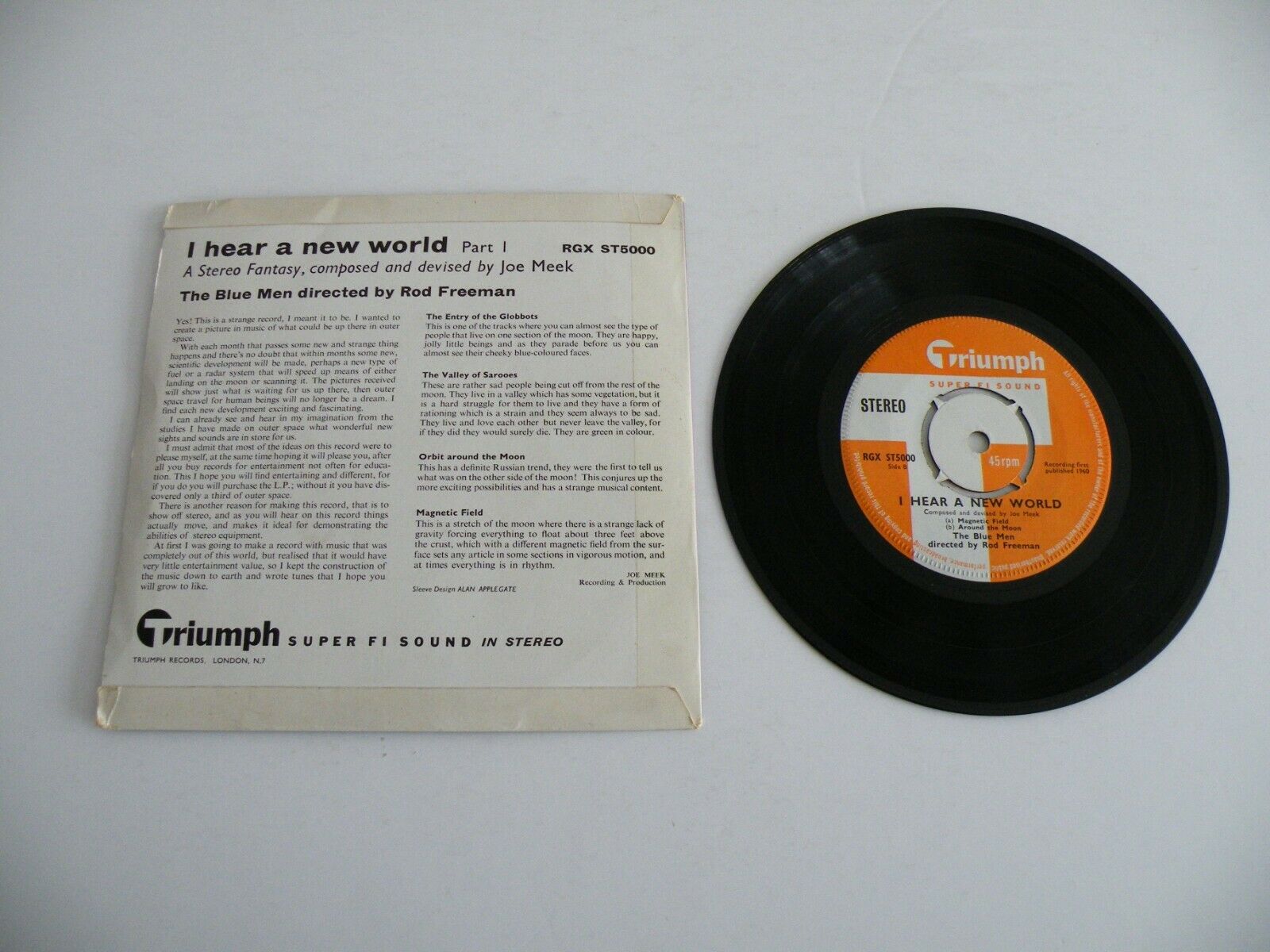 popsike.com - JOE MEEK & THE BLUE MEN 'I HEAR A NEW WORLD PART 1' EP UK ...