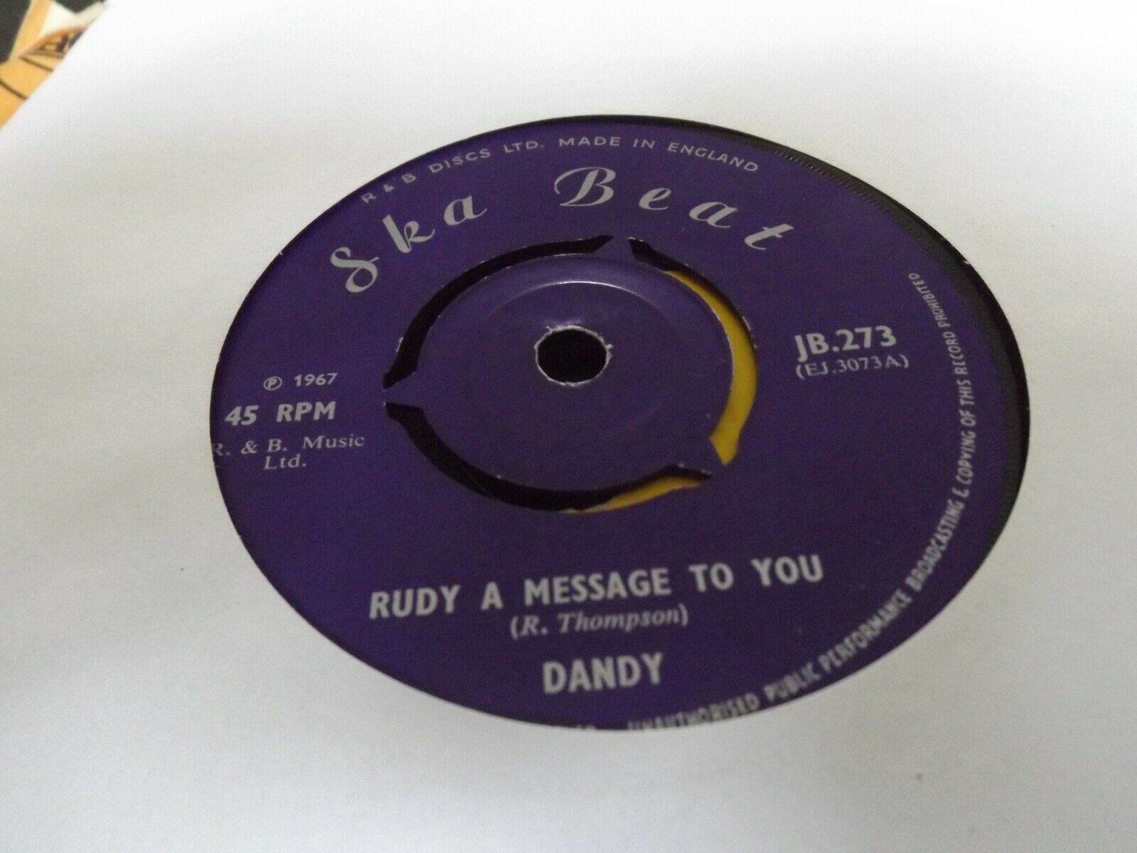 popsike.com - DANDY: Rudy A Message To You / Till Death Do Us Part , 7 ...