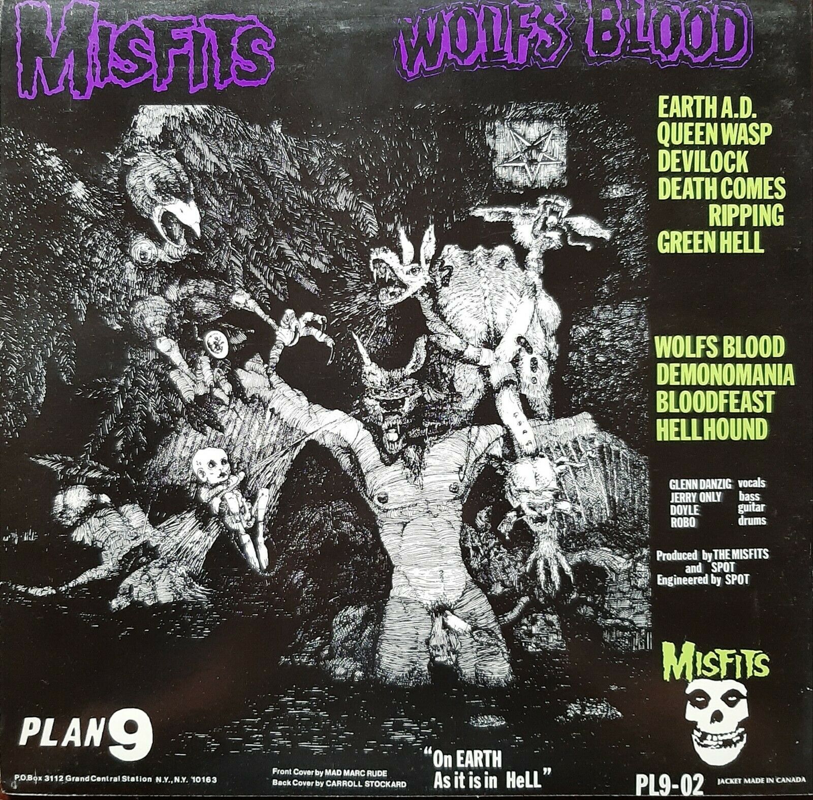 popsike.com - Misfits "Earth A.D./Wolfsblood" LP 1983; 12" Vinyl ...