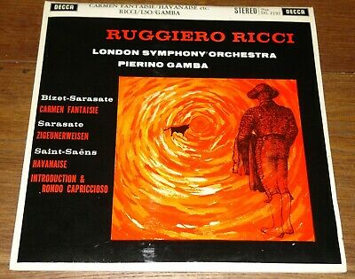 popsike.com - RUGGIERO RICCI LSO PIERINO GAMBA CARMEN UK 1ST WBG ED2 DECCA STEREO SXL 2197 LP ...