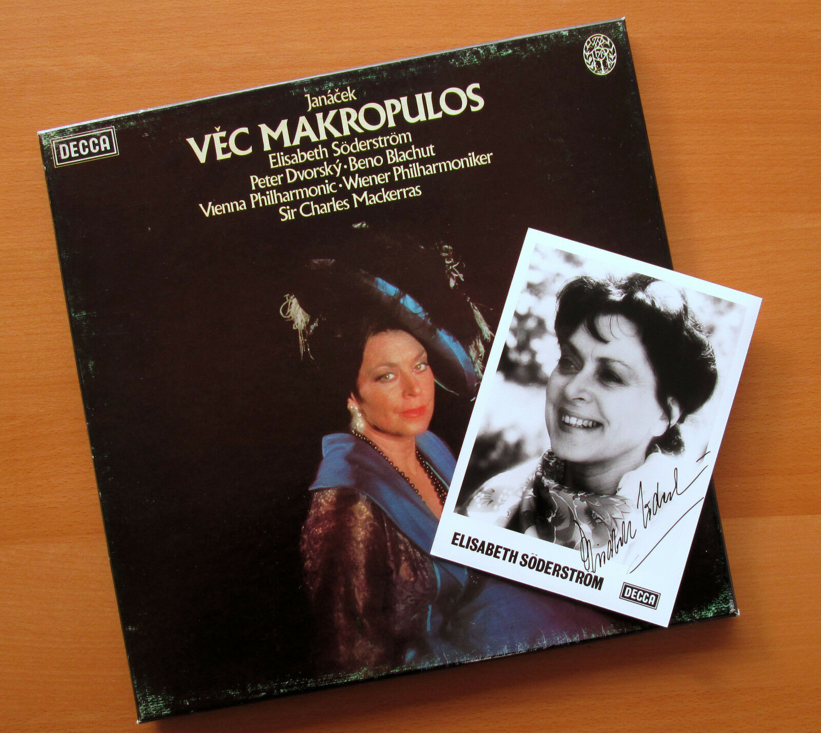 popsike.com - Elisabeth Soderstrom Signed Photo + Janacek Vec ...