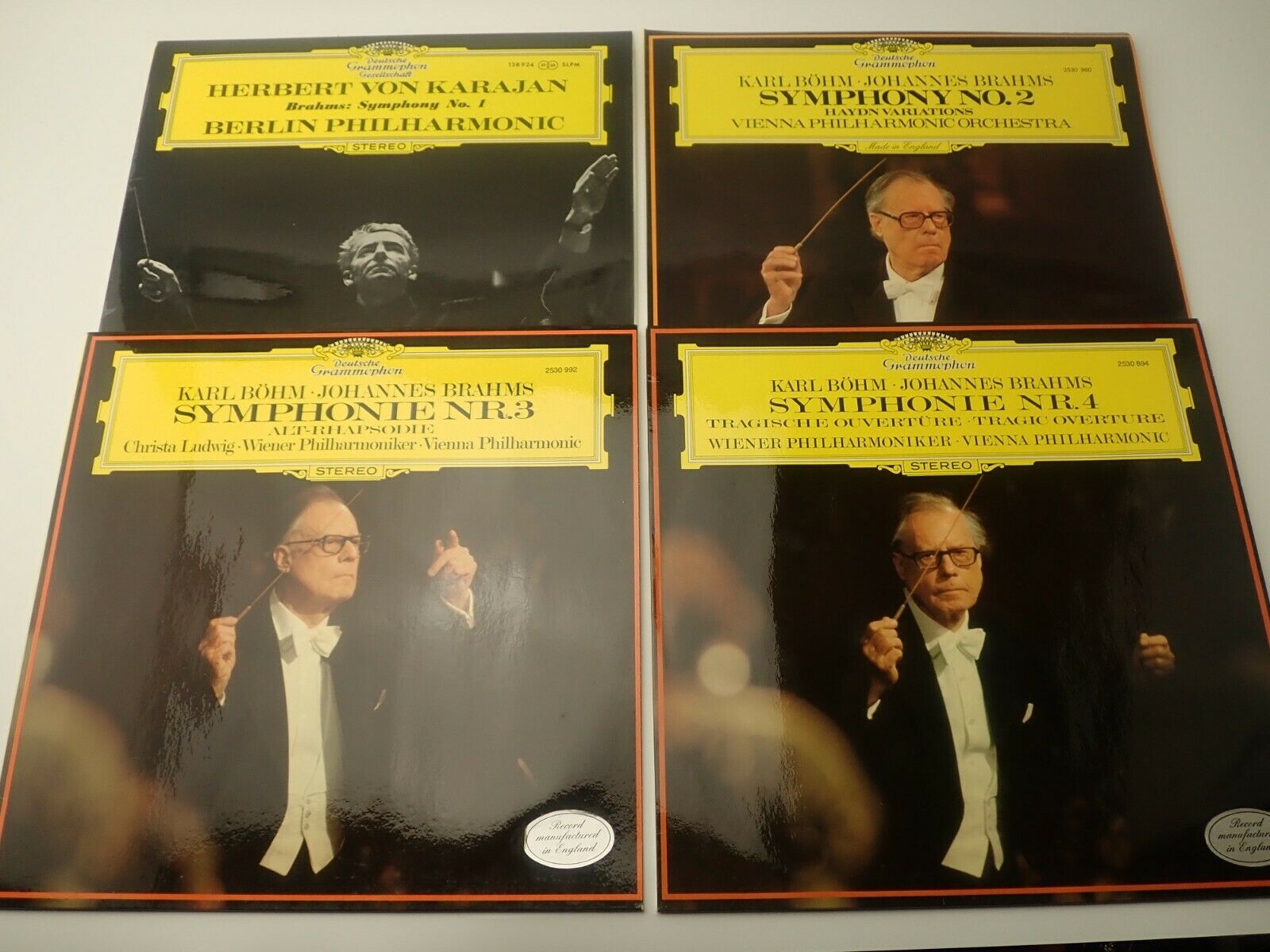 popsike.com - Brahms Symphony No. 1,2,3,4 Karl Bohm Herbert Von Karajan ...