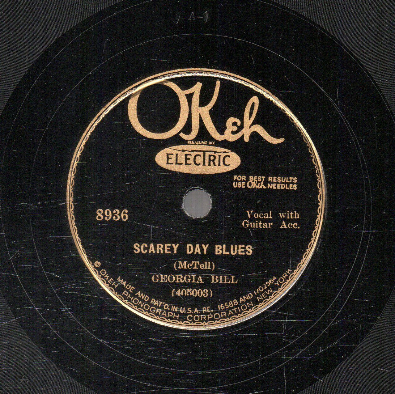popsike.com - 168g5. Georgia Bill (McTell) - Scarey Day Blues & Stomp ...