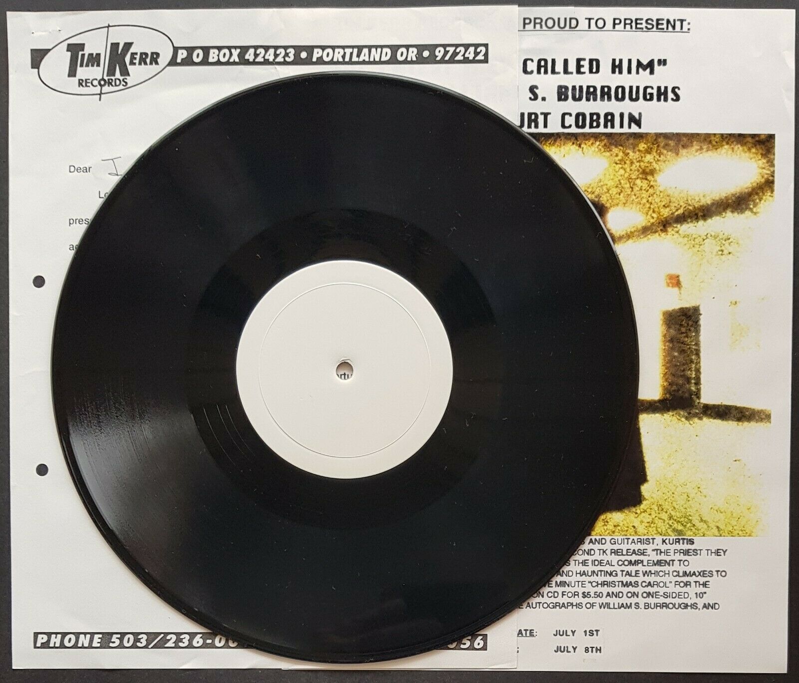 popsike.com - NIRVANA Kurt Cobain The Priest US Original Test Pressing ...