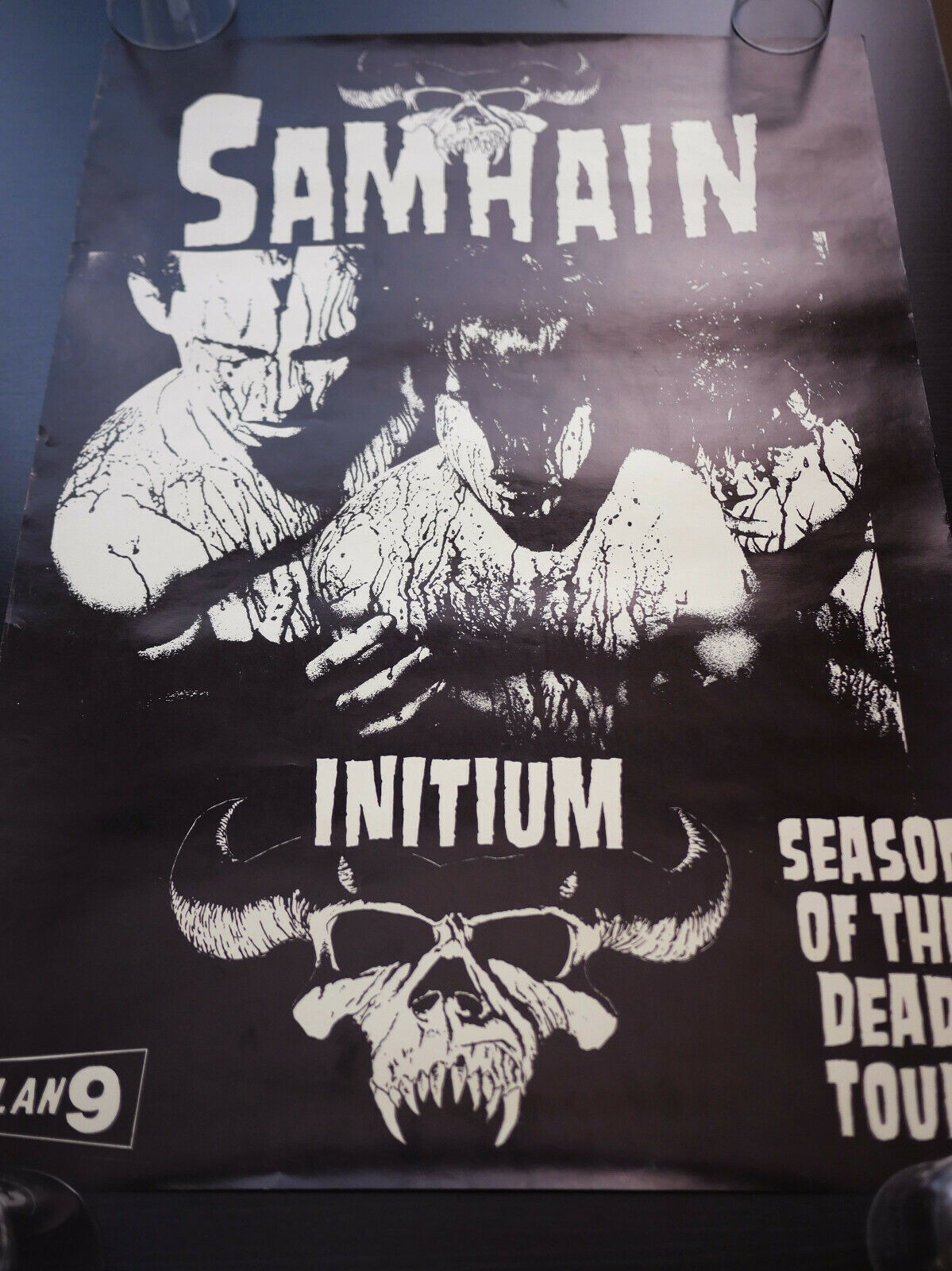 popsike.com - Original 85 Samhain Initium Season of the dead tour poster misfits glenn danzig ...