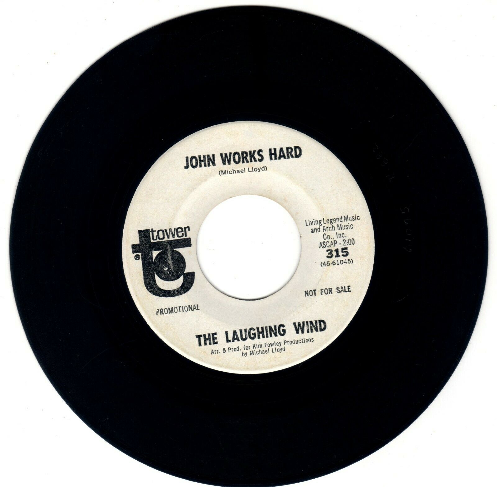 popsike.com - LAUGHING WIND - JOHN WORKS HARD (1967) GARAGE-POP-ROCK ...