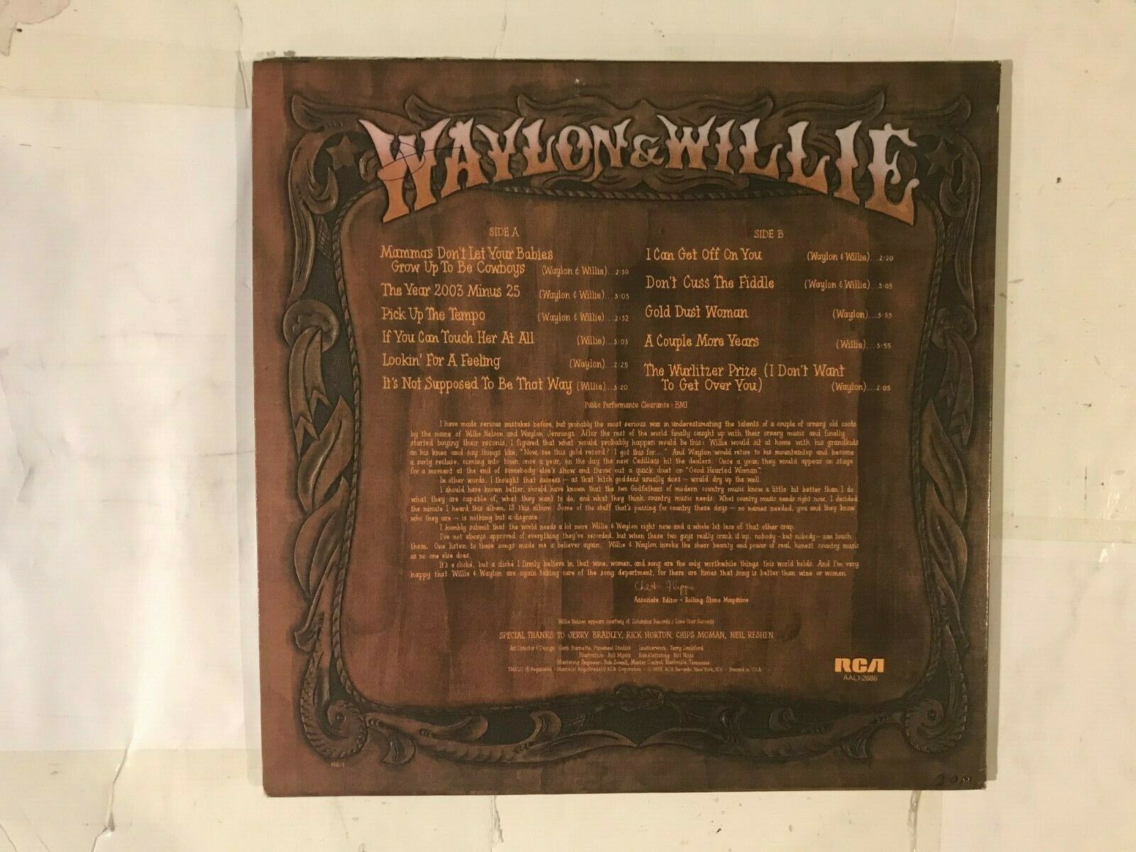 popsike.com - WILLIE NELSON AND WAYLON JENNINGS-WAYLON AND WILLIE-MINT ...