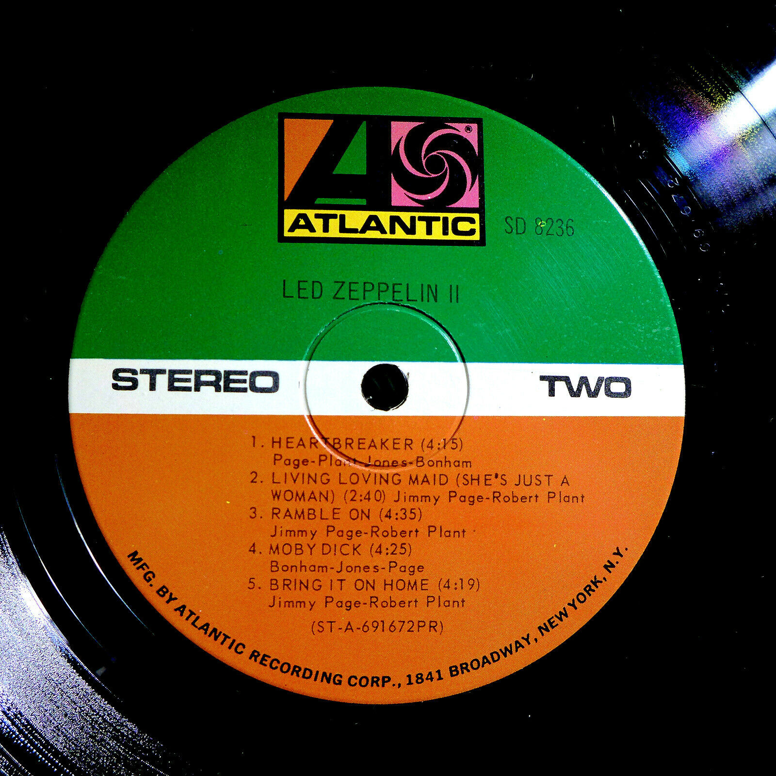 popsike.com - LED ZEPPELIN II (2nd ALBUM) RARE ORIG '69 ATLANTIC STEREO ...