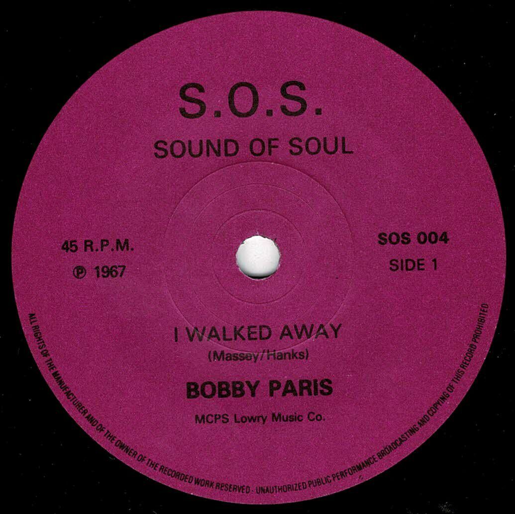 popsike.com - Bobby Paris - I Walked Away - (SOS) - auction details