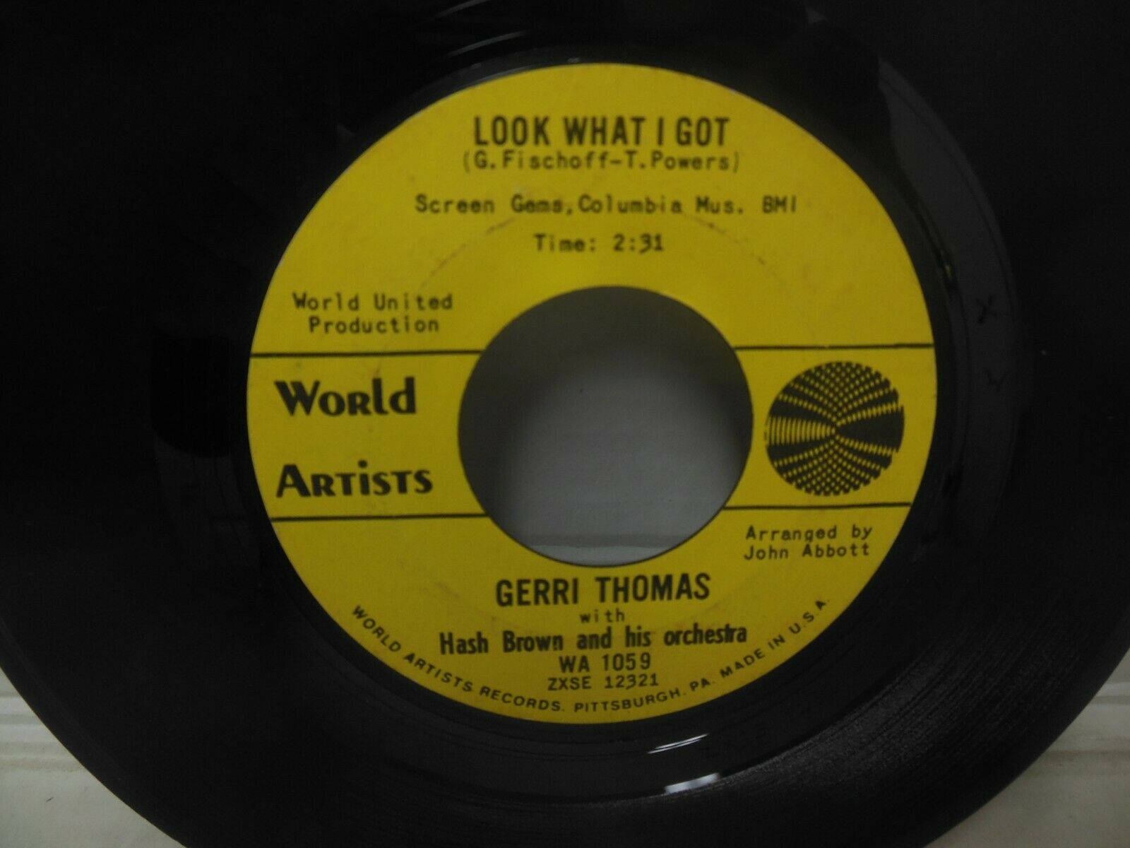 popsike.com - very rare soul funk GERRI THOMAS exc 45 rpm LOOK WHAT I ...