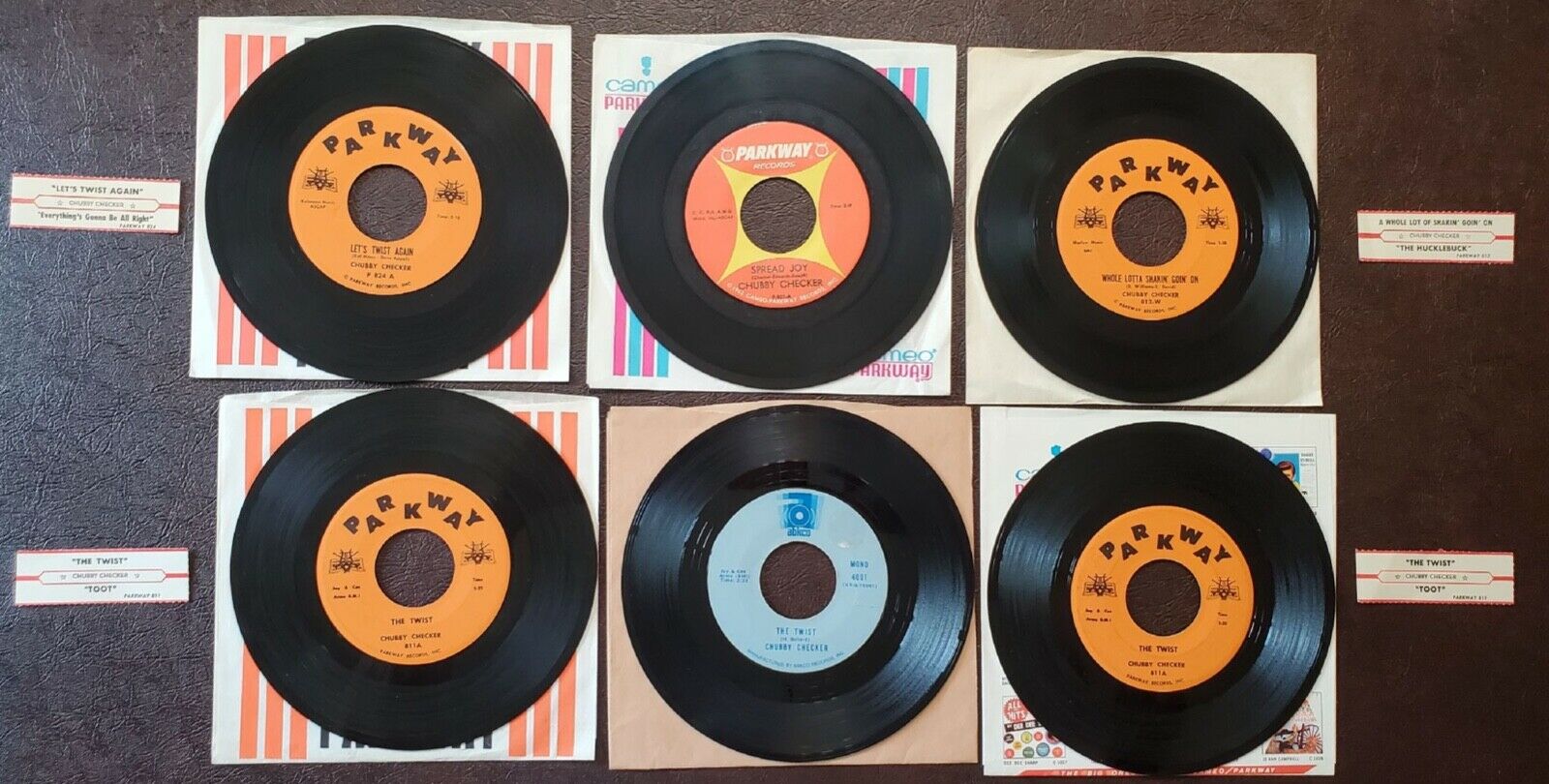 popsike.com - CHUBBY CHECKER ABKCO / PARKWAY LABELS THE TWIST TITLE ...