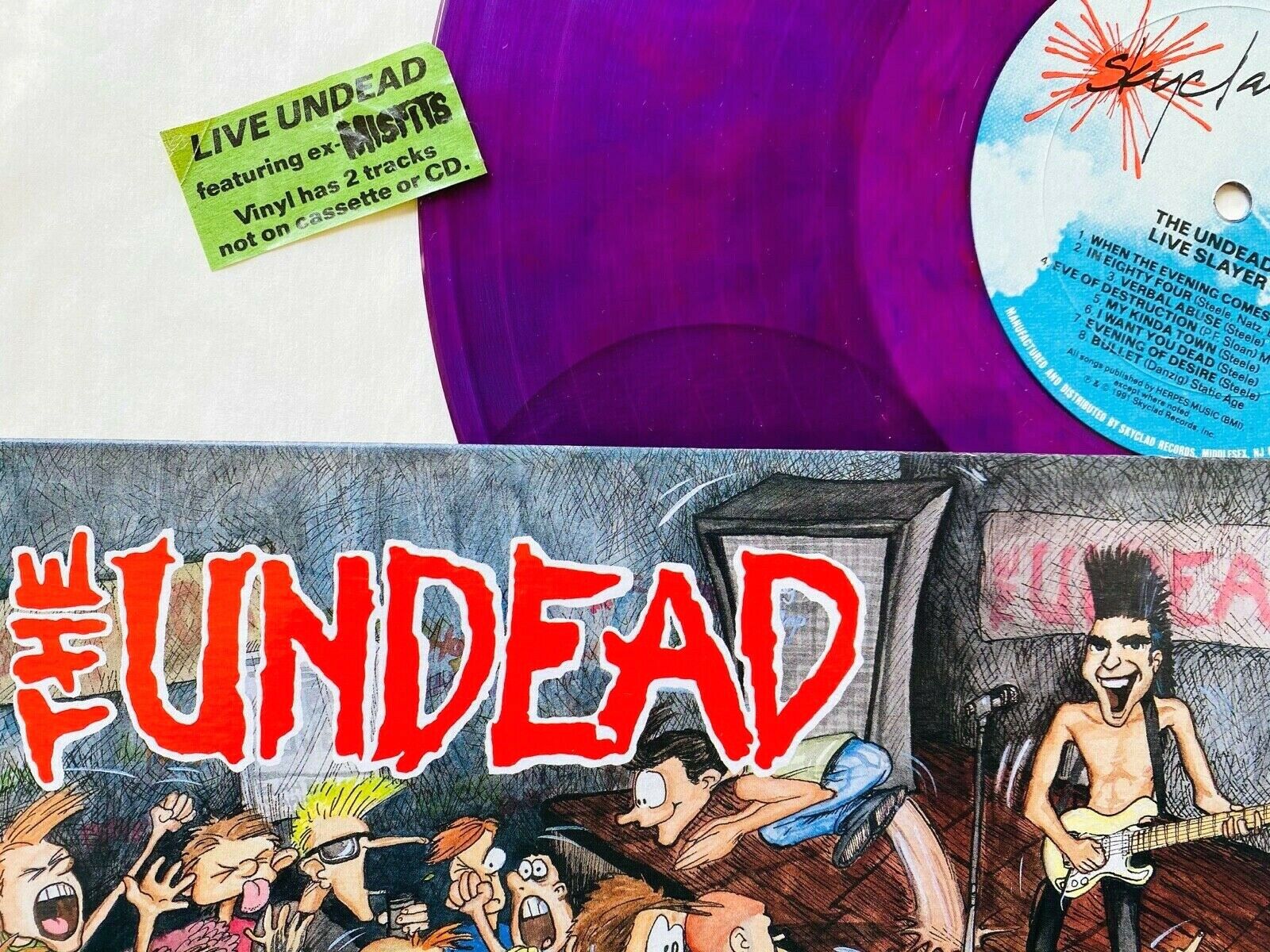 popsike.com - THE UNDEAD . slayer LP 1991 PURPLE Misfits BOBBY STEELE ...