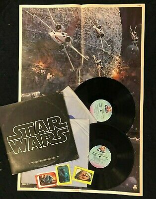 popsike.com - STAR WARS soundtrack 2 LP ORIG '77 JOHN WILLIAMS POSTER ...