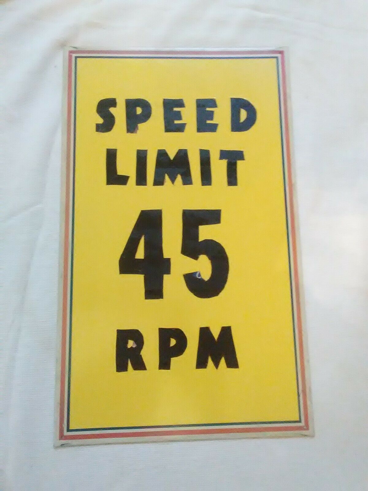 popsike.com - Older Metal Speed Limit Sign 45 RPM Meaning Record For ...
