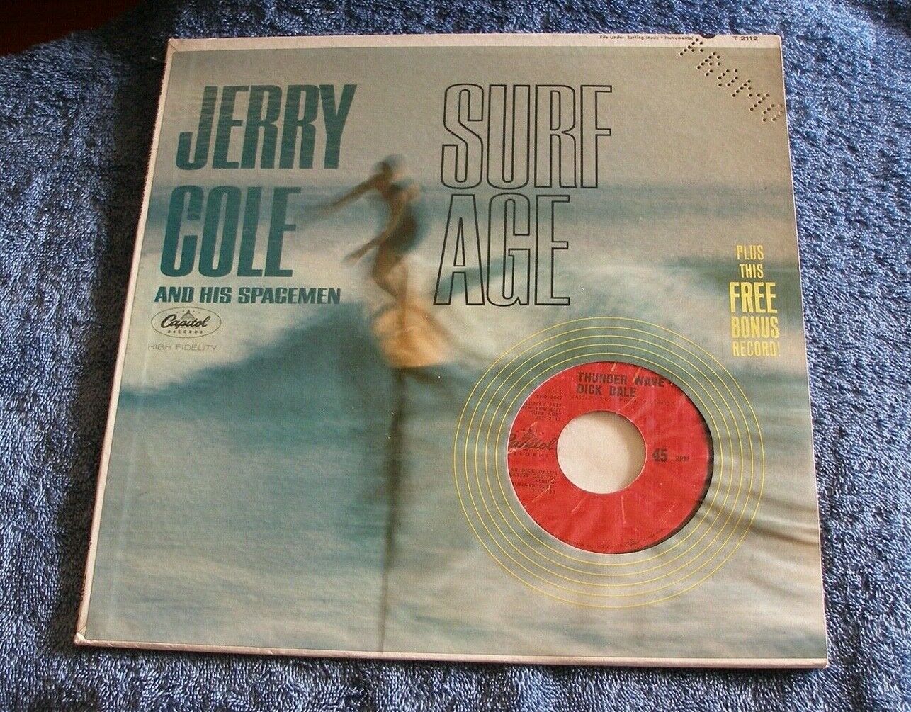 popsike.com - Jerry Cole And His Spacemen 1963 Capitol Promo LP "Surf ...