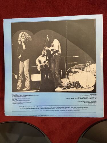 popsike.com - Led Zeppelin Vintage Bootleg Lp— BBC broadcast - auction ...