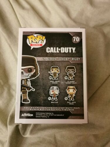 popsike.com - Funko Pop Games: Call Of Duty - Lt Simon Ghost Riley #70 ...