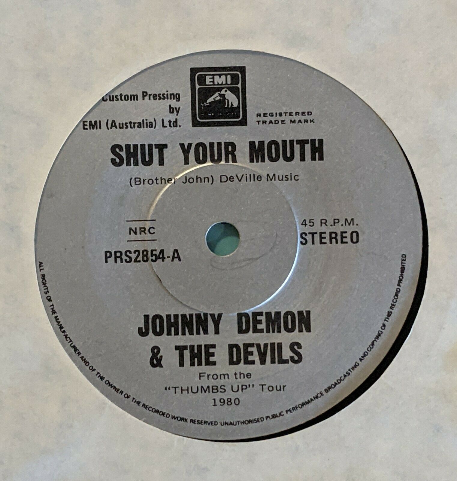 popsike.com - Johnny Demon & The Devils Shut your Mouth/You make me ...