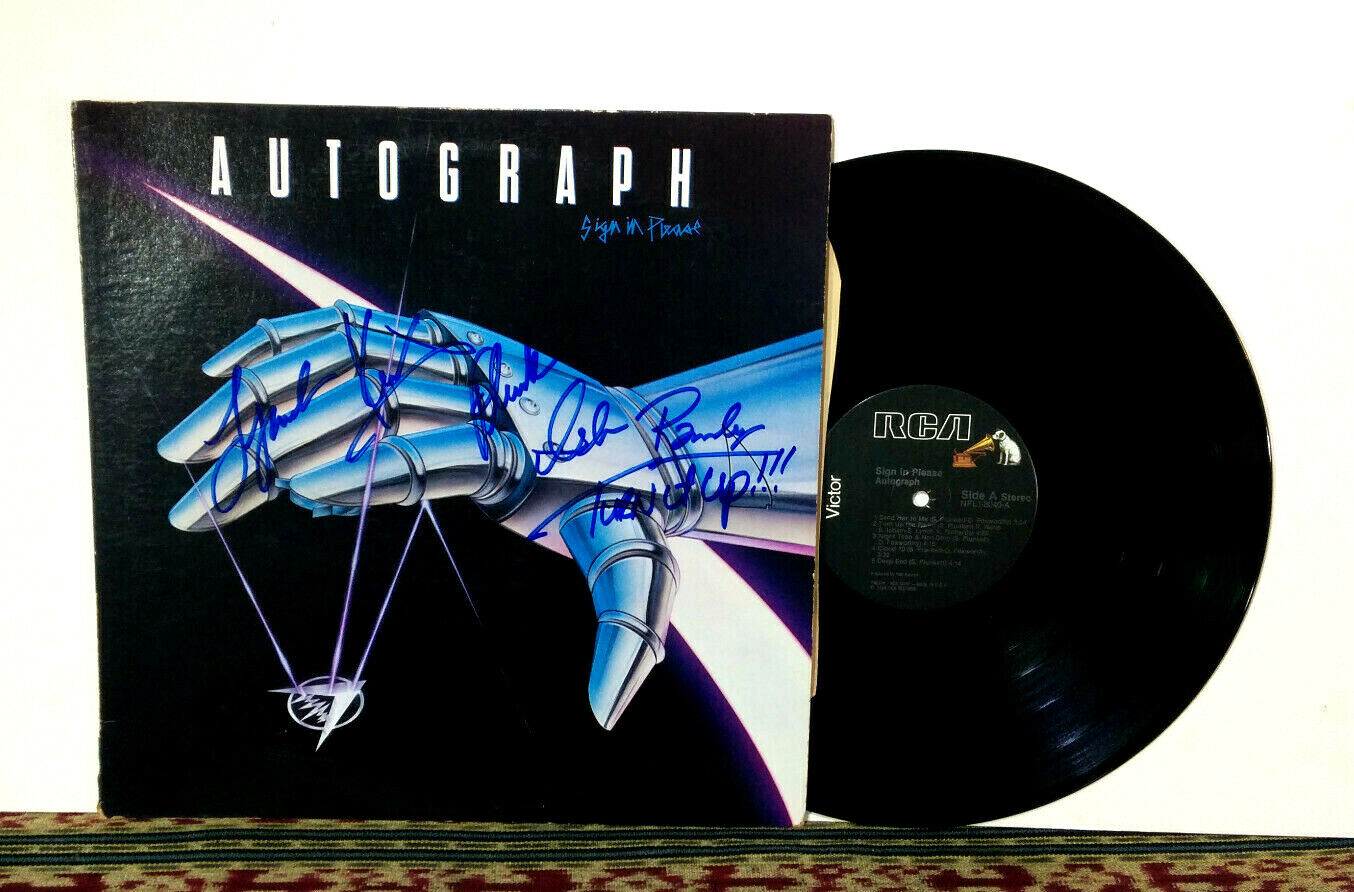 popsike.com - Autograph ‎– Sign In Please, Signed / Autograph 1984 LP ...