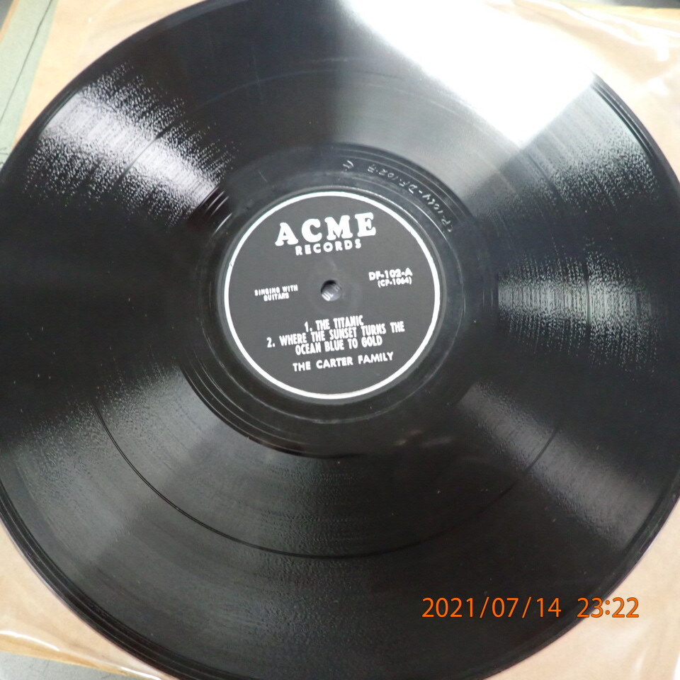 popsike.com - 78 The Carter Family Acme Records DF-102 Titanic Sunset ...