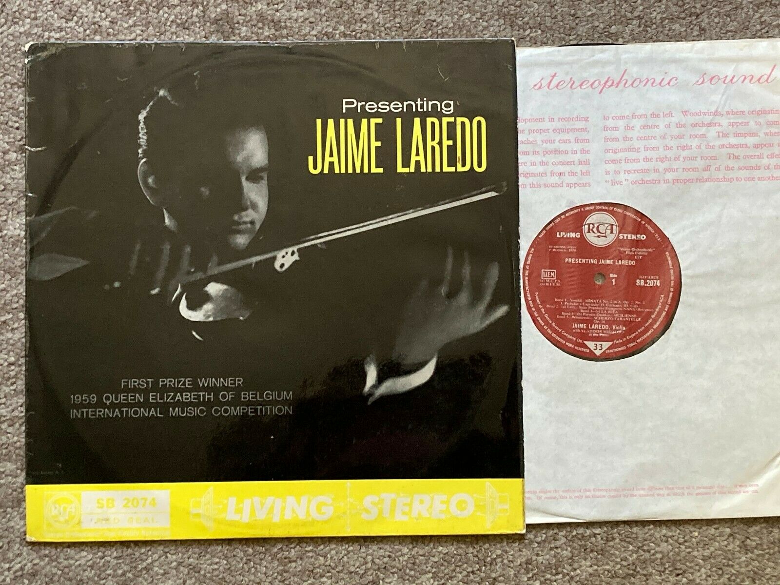 popsike.com - Jaime Laredo Debut Album RCA Living Stereo SB-2074 ...