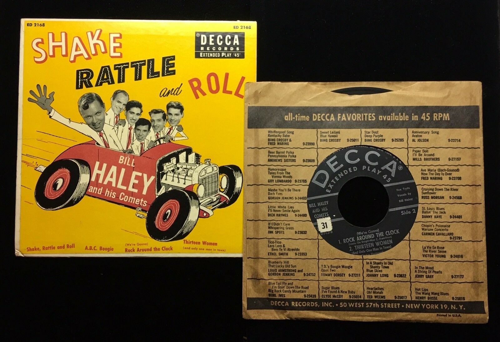 popsike.com - BILL HALEY AND HIS COMETS - SHAKE RATTLE & ROLL DECCA EP ...