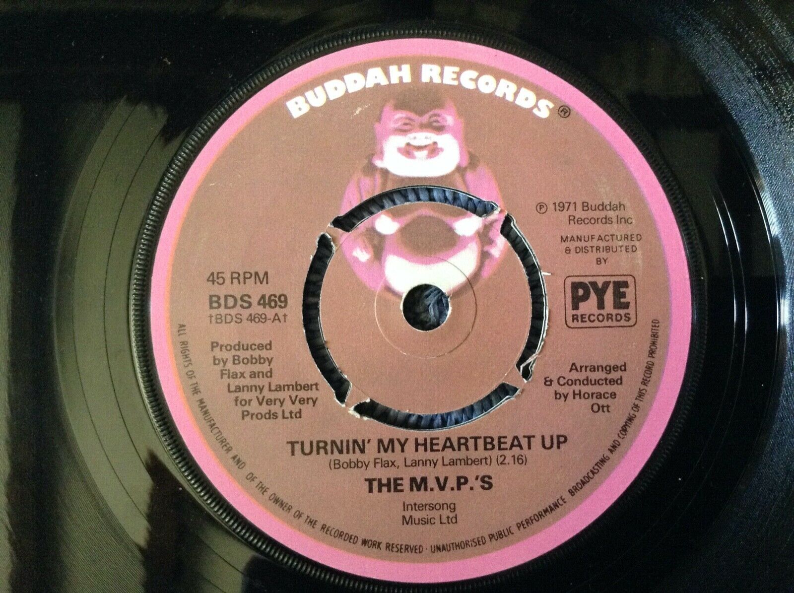 popsike.com - THE M.V.P.’S - TURNIN’ MY HEARTBEAT UP rare UK 1ST ISSUE ...